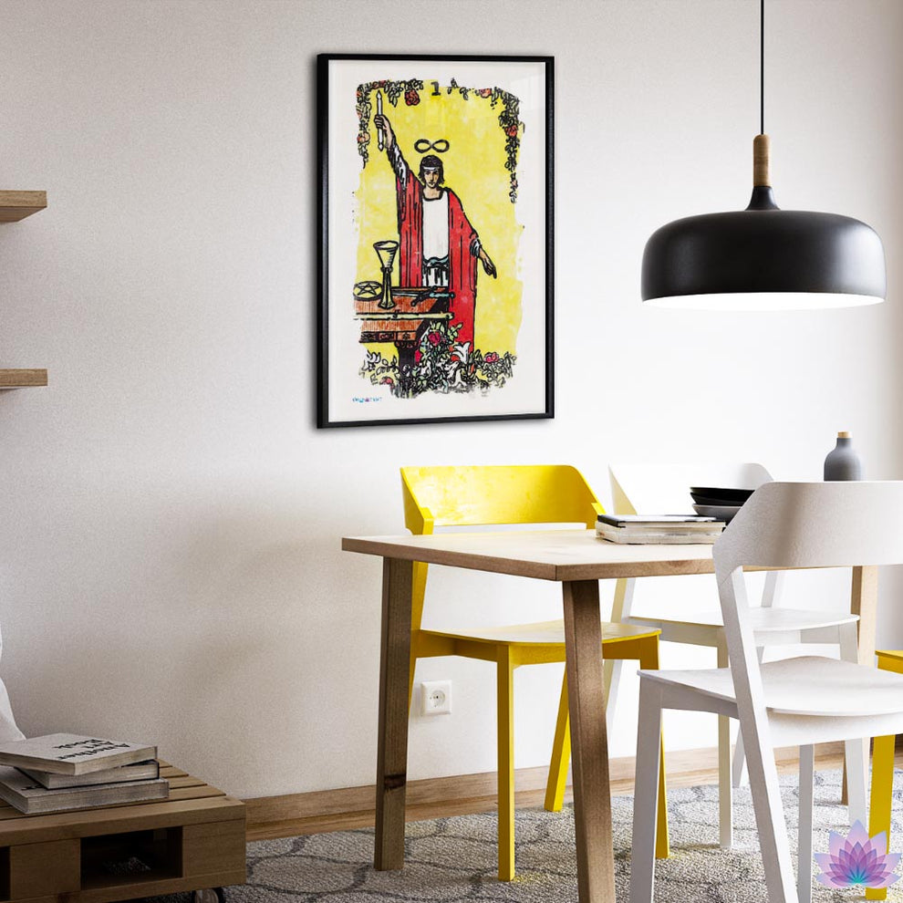 Watercolor The Magician Tarot Card Poster | Apollo Tarot
